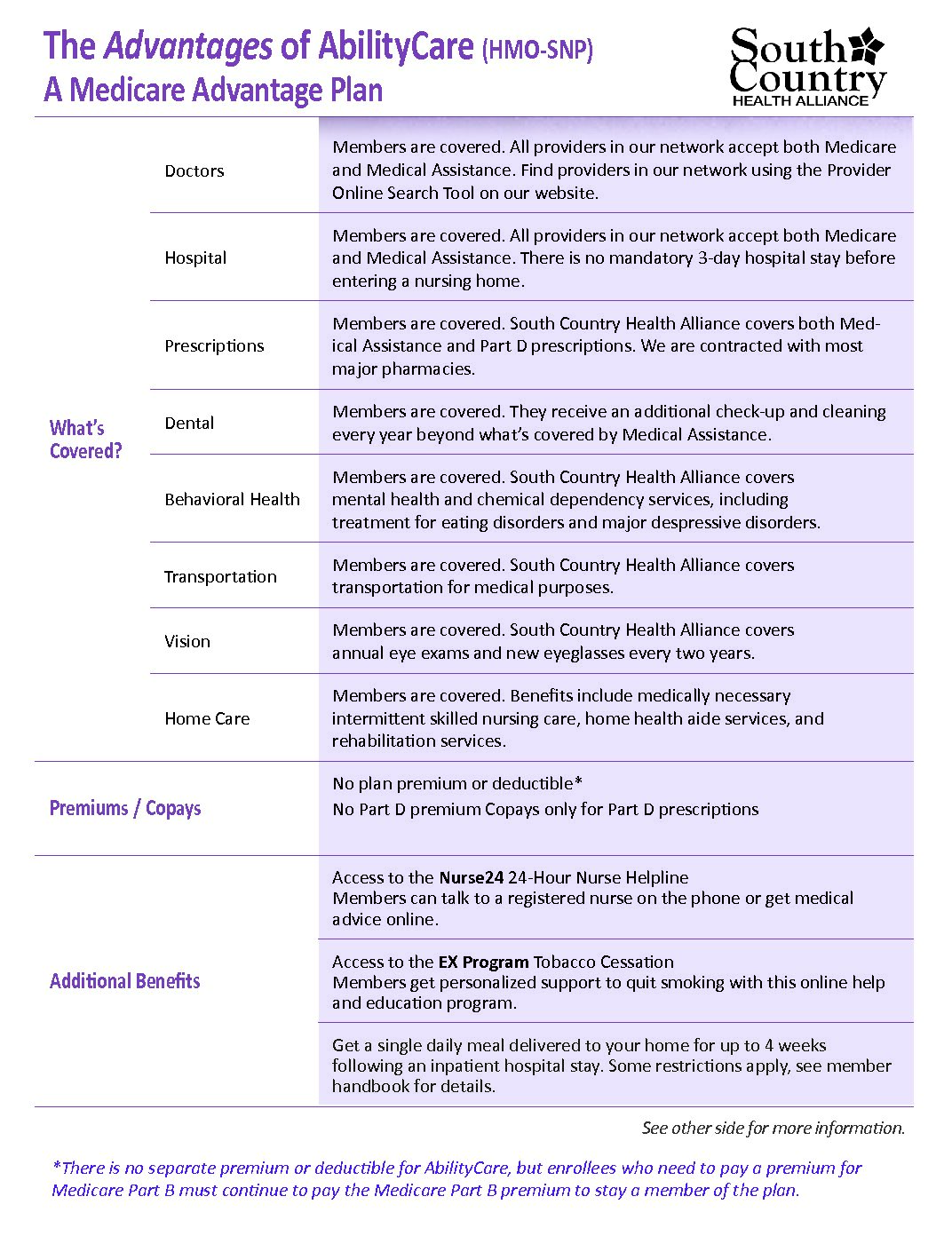 6120 AbilityCare Benefits Sheet – South Country Health Alliance